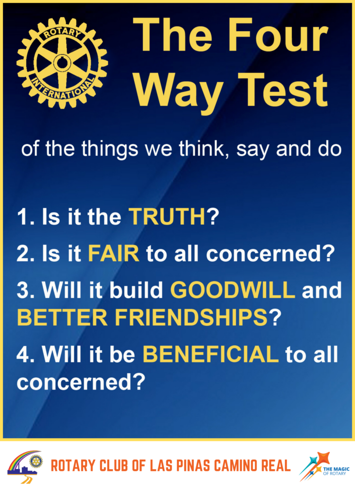 The Four-Way Test: A Rotarianâ€™s Path to Ethical Leadership and ...